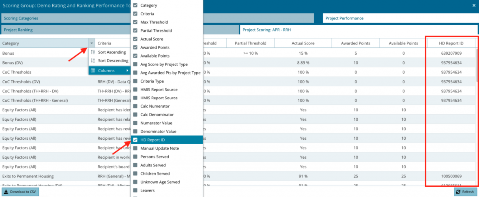 How can I see the HUD APRS that scoring is based on? – HomelessData
