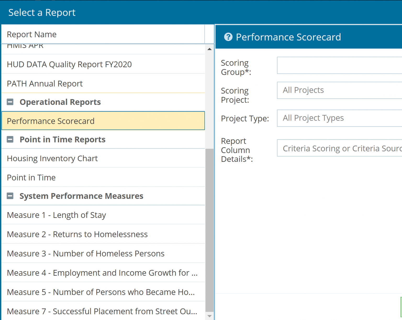 How do I Create Scorecard Reports? – HomelessData